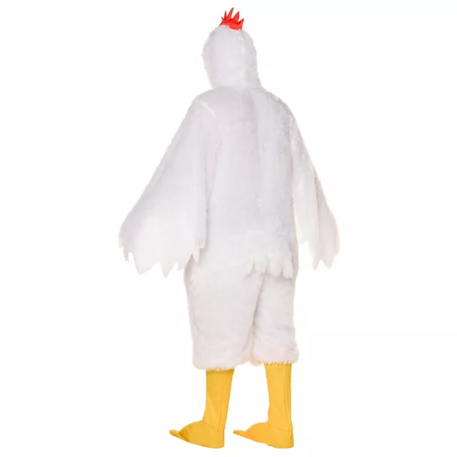 Adult Chicken Jumpsuit Costume - Spirithalloween.com