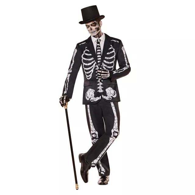 Adult Black Skeleton Suit - Spirithalloween.com
