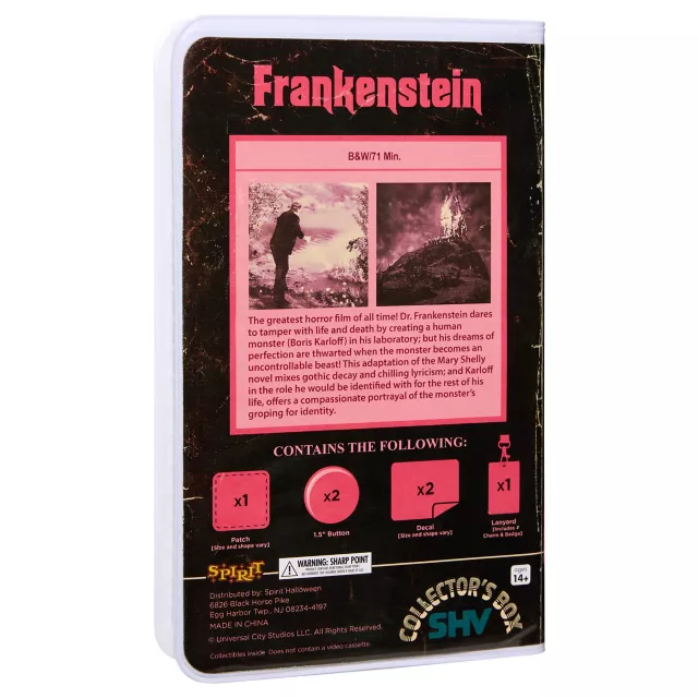 Frankenstein Video Collector Box - Universal Monsters - Spirithalloween.com