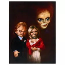 Chucky Family Canvas Sign - Spirithalloween.com