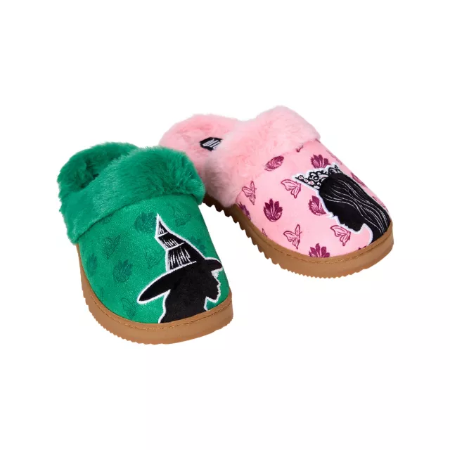Kids Pink and Green Wicked Slippers - Spirithalloween.com