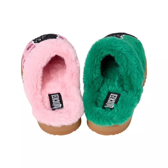 Kids Pink and Green Wicked Slippers - Spirithalloween.com