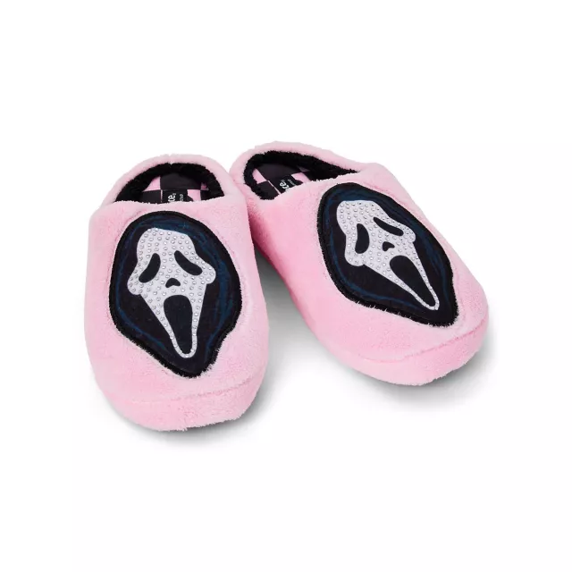 Ghost Face Bling Slippers - Spirithalloween.com