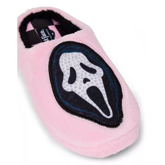 Ghost Face Bling Slippers - Spirithalloween.com