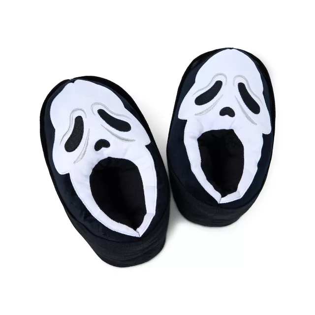 Ghost Face Plush Slippers - Spirithalloween.com