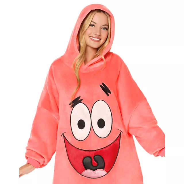 Patrick Hooded Blanket - SpongeBob SquarePants - Spirithalloween.com