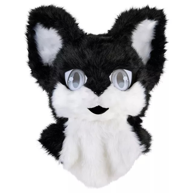Deluxe Black Furry Mask - Spirithalloween.com