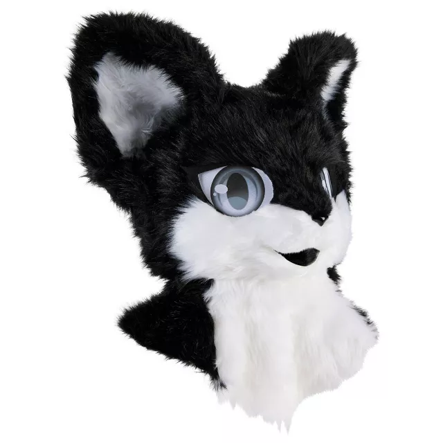 Deluxe Black Furry Mask - Spirithalloween.com