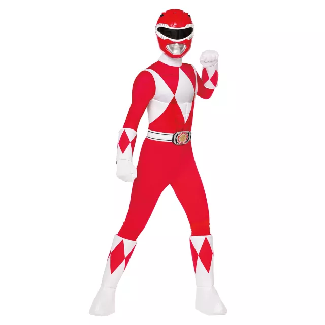 Kids Red Power Ranger Costume - Mighty Morphin Power Rangers ...