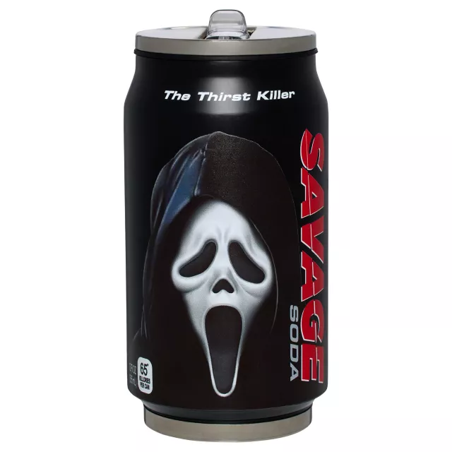 Ghost Face Savage Soda Reusable Can - 12 oz. - Spirithalloween.com
