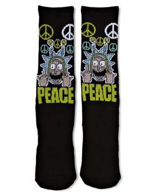 Rick Peace Socks - Rick and Morty - Spirithalloween.com