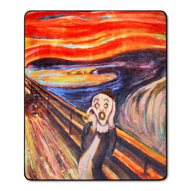 The Scream Art the Clown Painting Fleece Blanket - Terrifier ...