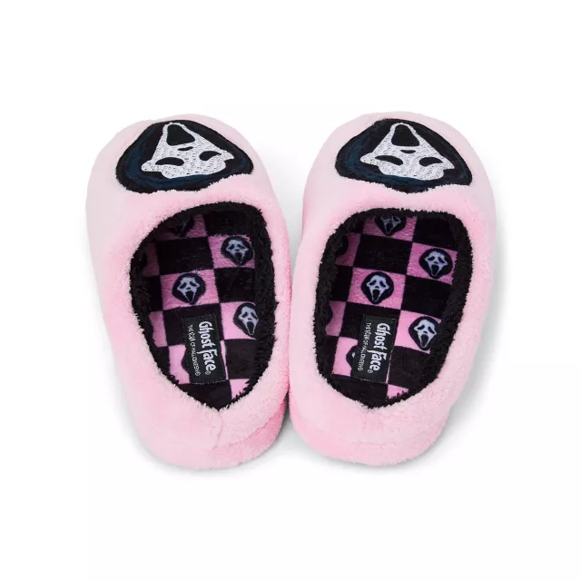 Rhinestone Ghost Face Slippers - Spirithalloween.com