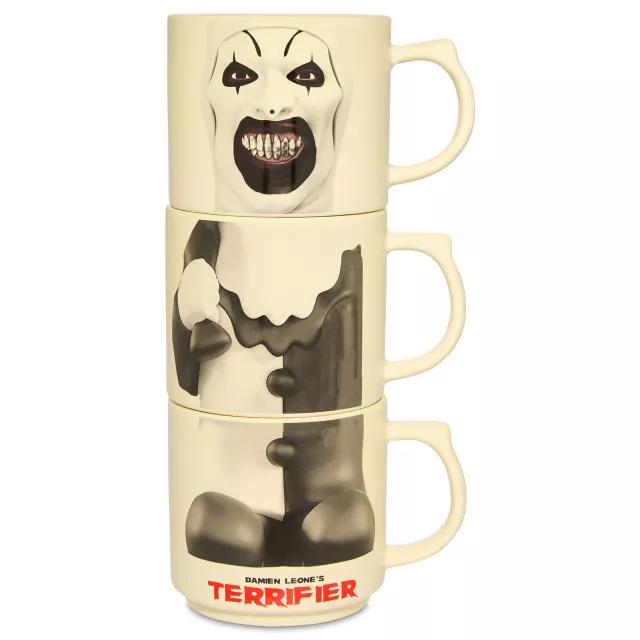Art the Clown Stackable Coffee Mugs 3 Piece Set - Terrifier ...