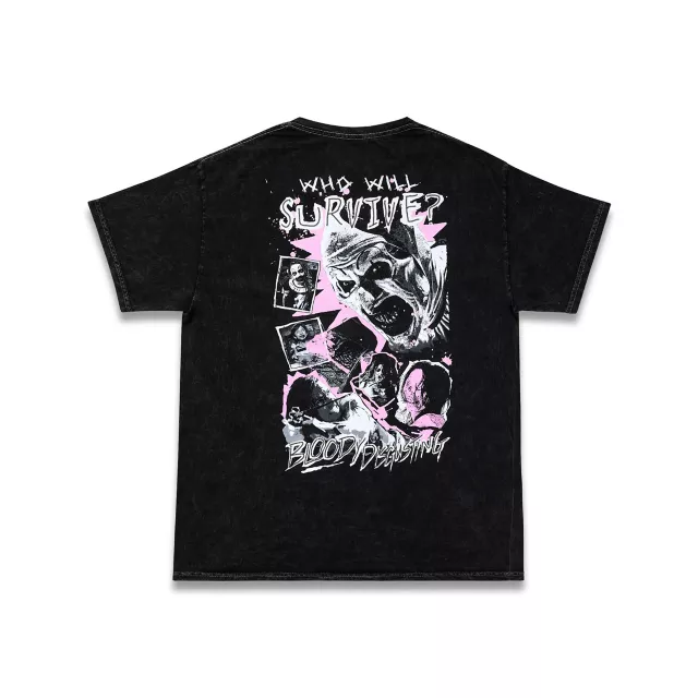 Terrifier x Bloody Disgusting Who Will Survive T Shirt ...