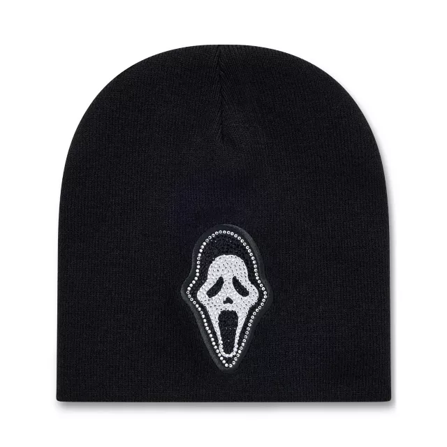 Ghost Face Rhinestone Beanie Hat - Spirithalloween.com