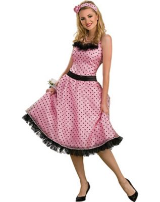 50's Prom Dress Adult Womens Costume - Spirithalloween.com