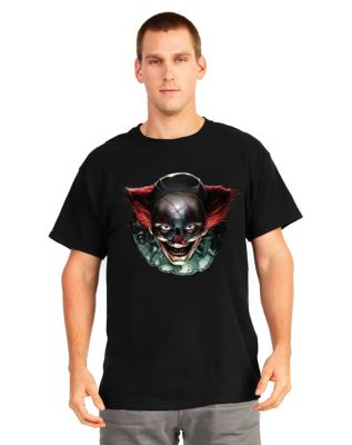 Adult Digital Dudz Psychopath Clown T-Shirt - Spirithalloween.com