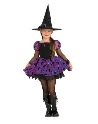 Purple Moonlight Magic Twinkle Witch Child Costume - Spirithalloween.com