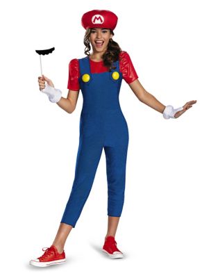 Kids Mario Jumpsuit One Piece Costume - Mario Bros - Spirithalloween.com