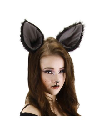 Black Deluxe Oversized Cat Ears - Spirithalloween.com