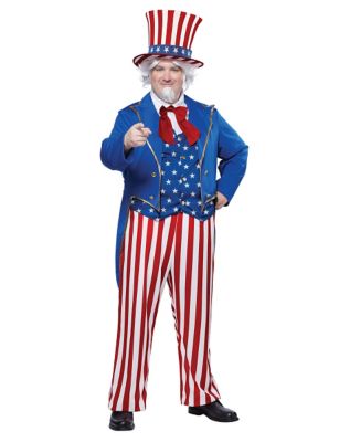Adult Uncle Sam Plus Size Costume - Spirithalloween.com