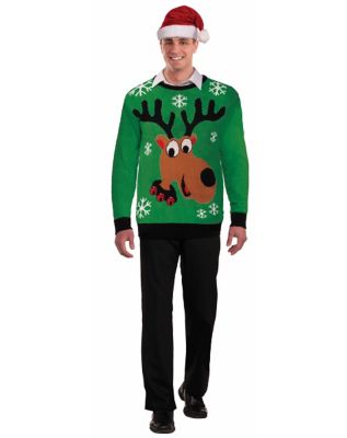 Adult Christmas Reindeer Sweater - Spirithalloween.com
