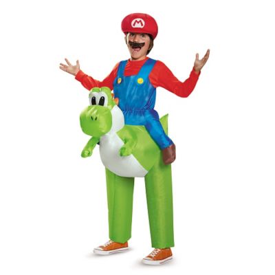 Kids Mario Riding Yoshi Inflatable Costume - Mario Bros ...