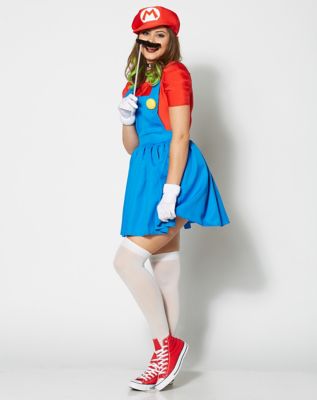 Adult Mario Dress Costume - Mario Bros - Spirithalloween.com