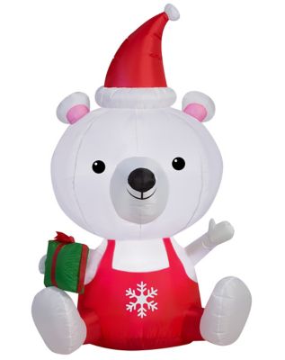 5 Ft Big Head Polar Bear Inflatable Decoration