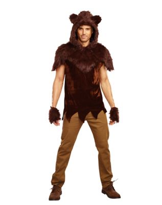 Adult Faux Fur Papa Bear Costume - Spirithalloween.com