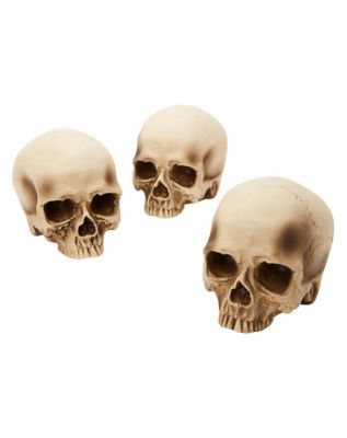 Jawless Skull Set - 3 Pack - Spirithalloween.com