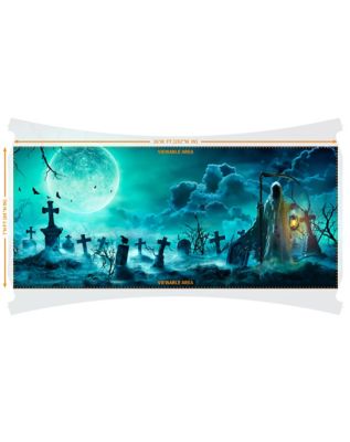 Reaper Graveyard Garage Double Door Cover - Spirithalloween.com