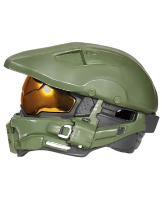 Kids Master Chief Light-Up Helmet Deluxe - Halo - Spirithalloween.com