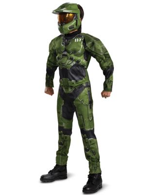 Kids Master Chief Muscle Costume - Halo Infinite - Spirithalloween.com