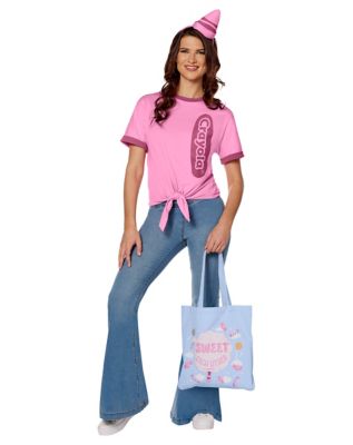 Adult Be Sweet Pink Crayon Costume Kit - Crayola - Spirithalloween.com