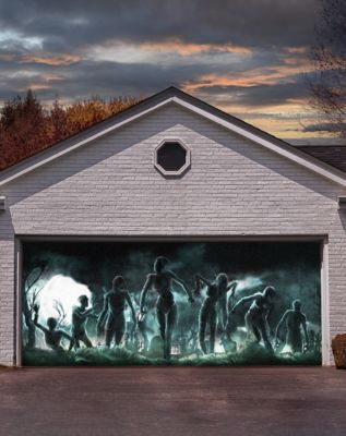 Undead Nightmare Garage Double Door Cover - Spirithalloween.com