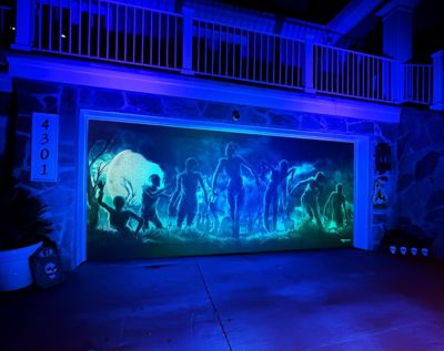 Undead Nightmare Garage Double Door Cover - Spirithalloween.com