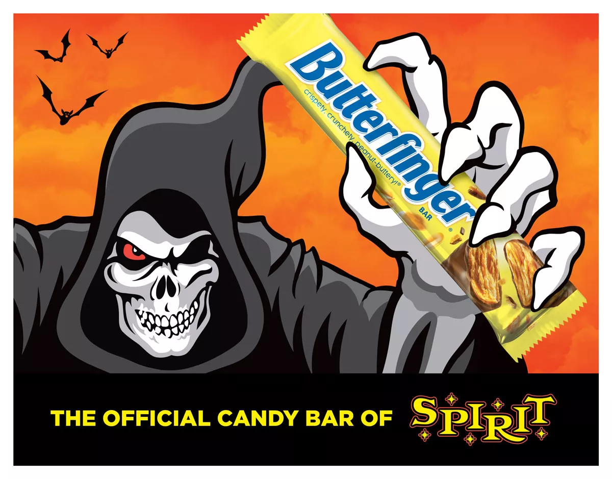 Spirit Halloween Butterfinger Partnership - Spirithalloween.com